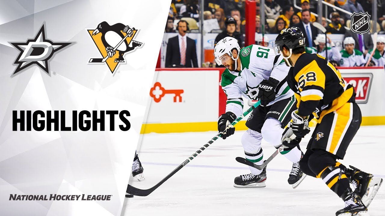 NHL Highlights | Stars @ Penguins 10/18/19 - YouTube