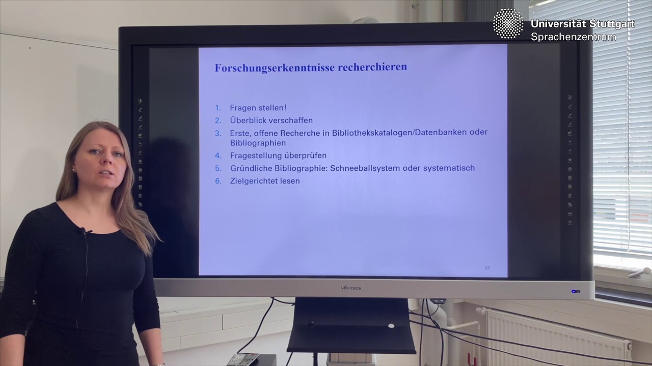 Writing Wednesday | Forschungserkenntnisse recherchieren - YouTube