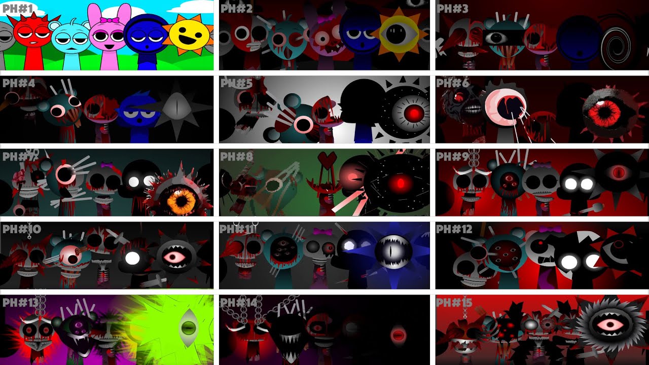 My Awesome Music Game Sprunki Mixes Many Adorable Characters! Raddy x ...