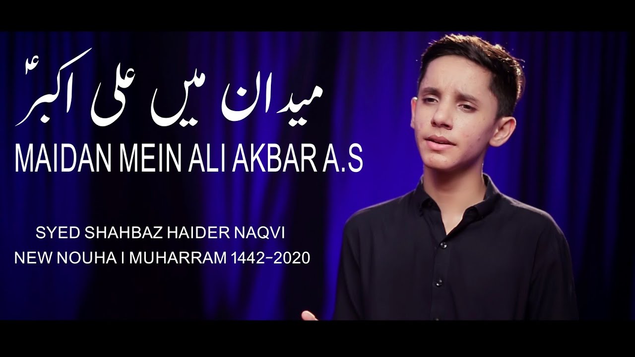 New Noha 2020 | Maidan Mein Ali Akbar | Shahbaz Naqvi | Nohay 2020 ...