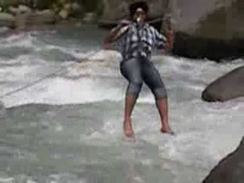 River Crossing using rope. - YouTube