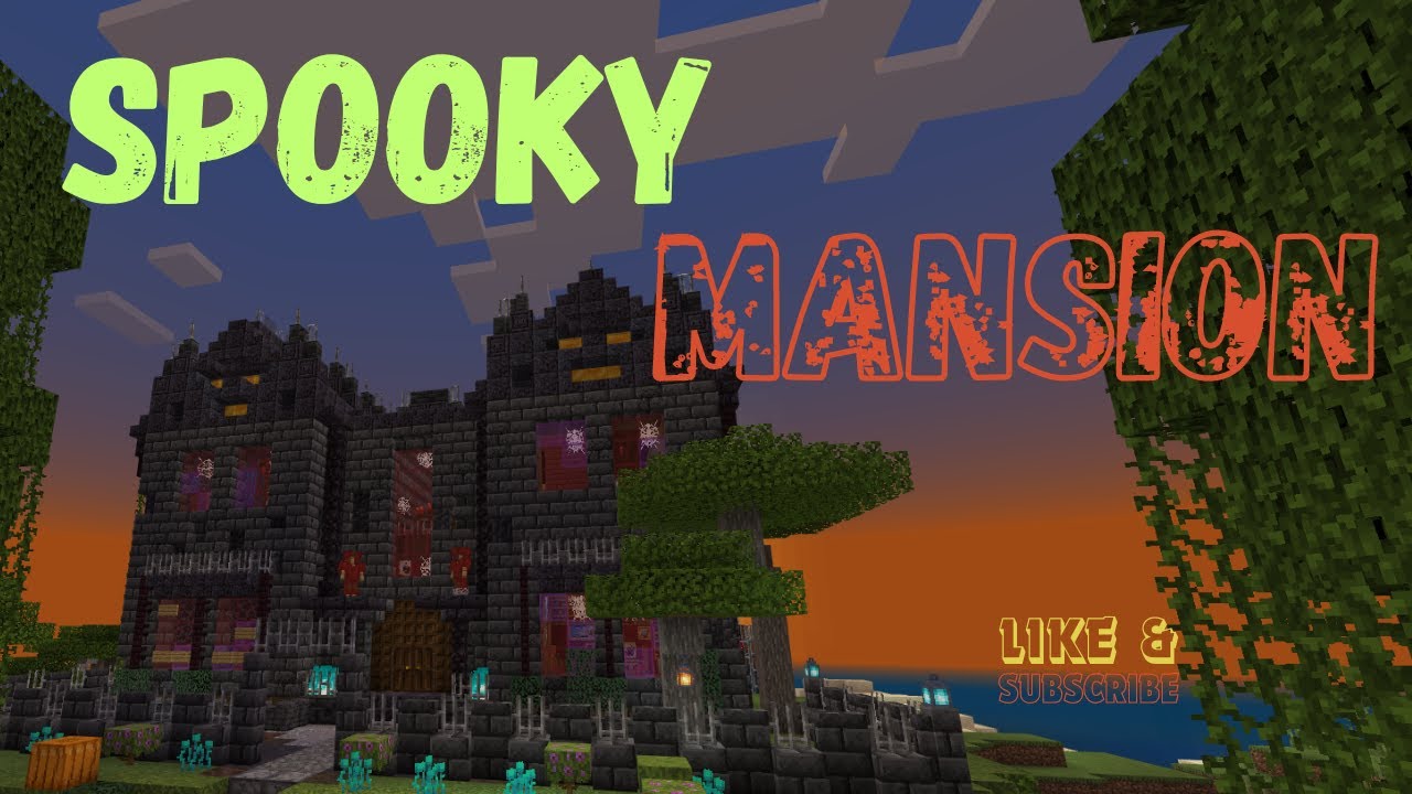 Minecraft Spooky Mansion tour! - YouTube