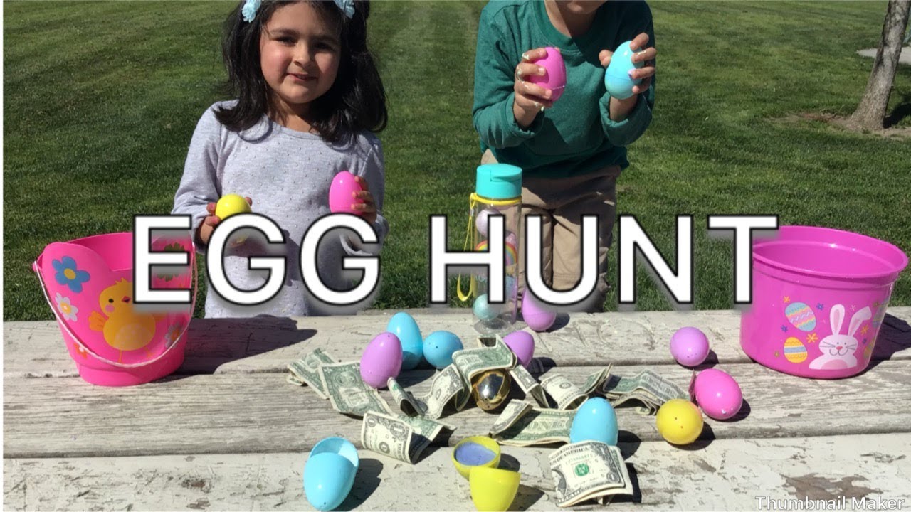 Easter egg hunt winner wins $30 toddler version SUPER CUTE !! - YouTube