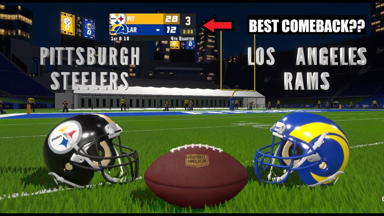 Best Comeback Ever On Football Sim? | Football Sim NFL MOD!! - YouTube
