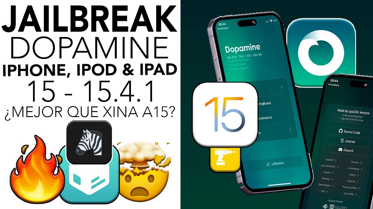 NUEVO JAILBREAK DOPAMINE iOS 15 - 15.4.1 (DETALLES) • ¿ES MEJOR QUE EL ...