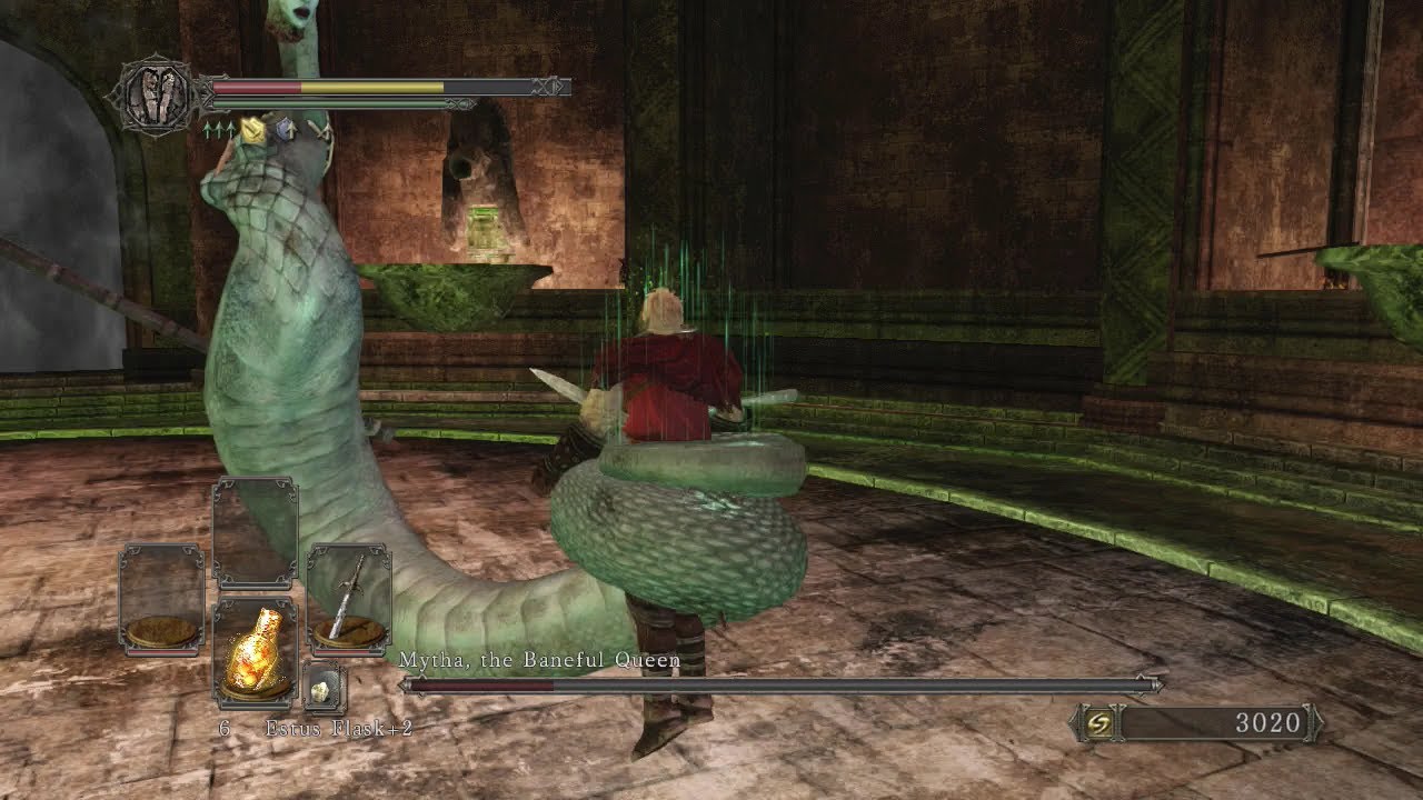 Dark Souls 2 - Boss Fight - Mytha, The Baneful Queen - YouTube