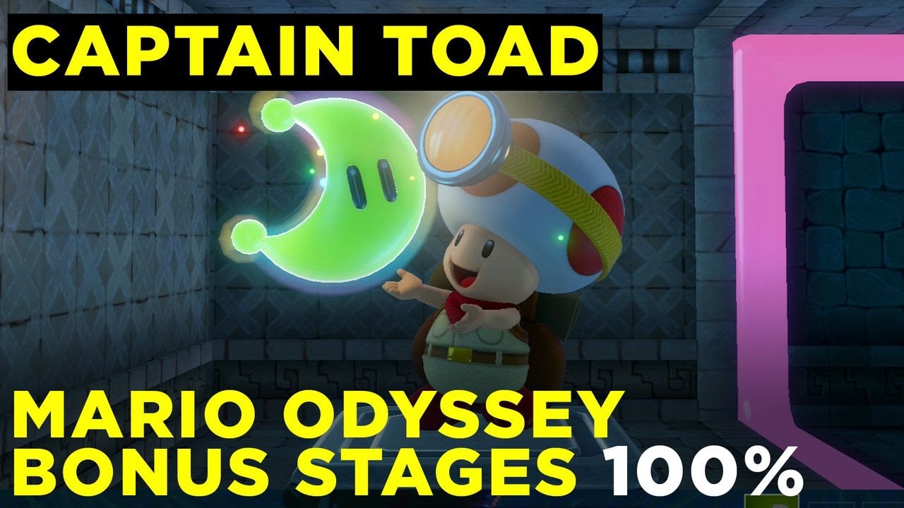 Captain Toad: Treasure Tracker 100% Guide - Mario Odyssey Levels (Bonus ...