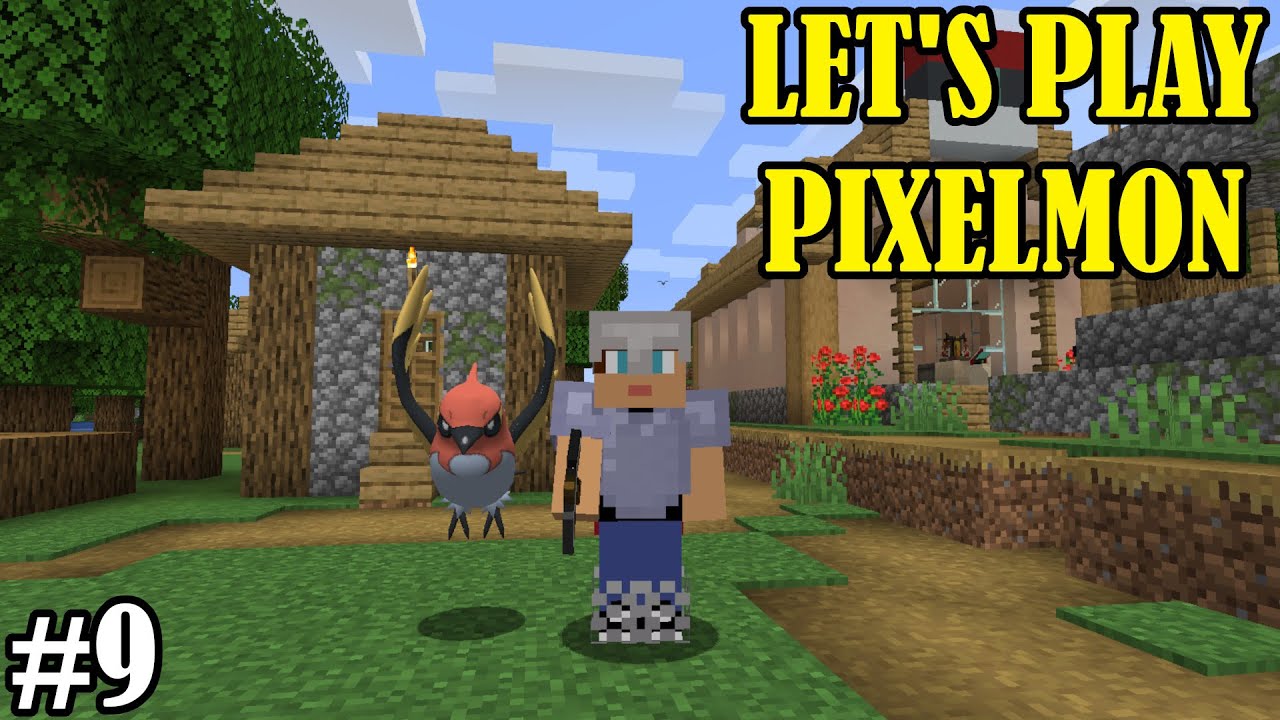 First Flying Pokemon - Let's Play Minecraft Pixelmon Episode 9 - YouTube