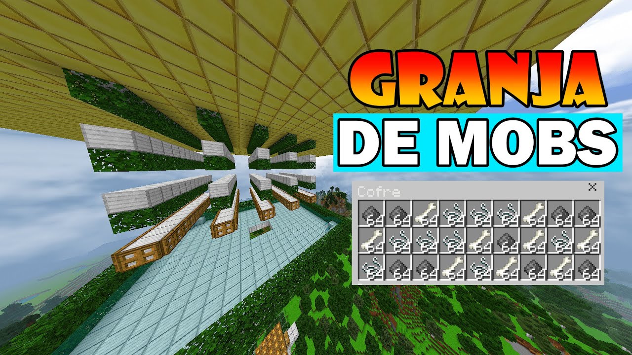 Minecraft Bedrock 1.18🤩GRANJA DE MOBS🥰Facil y Eficiente - YouTube