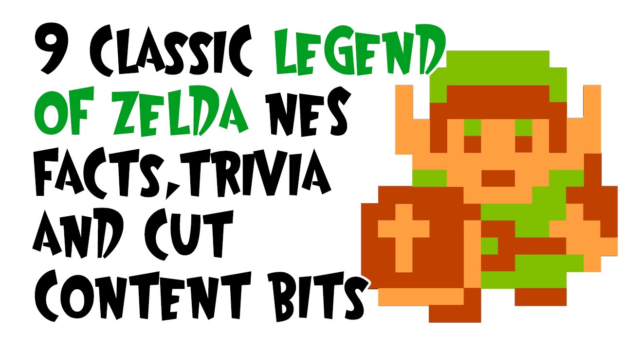 9 Classic Legend of Zelda NES Facts, Trivia and Cut Content bits - YouTube