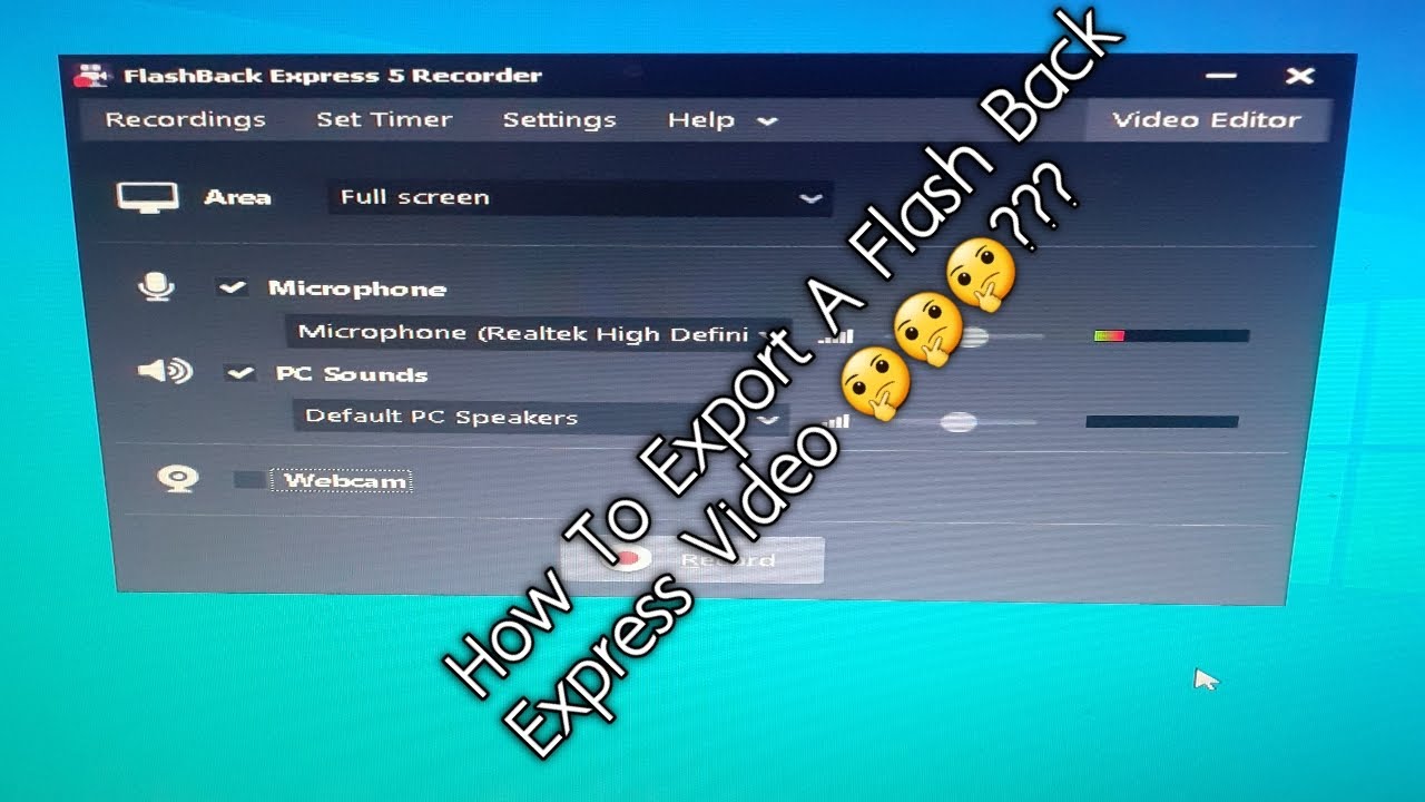 How to Export a Flashback Express to you tube Video???2022 - YouTube