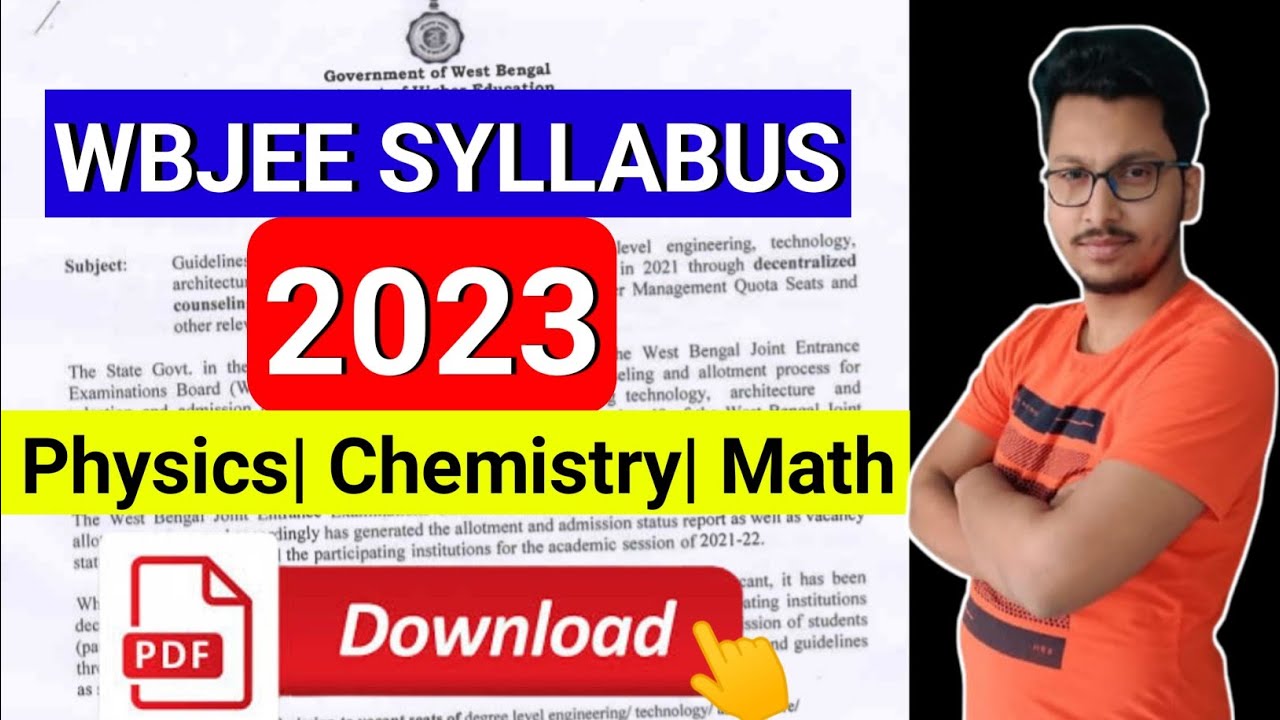 WBJEE 2023 Syllabus 📒| Pdf Download | WBJEE 2023 | WBJEE 2023 Important ...