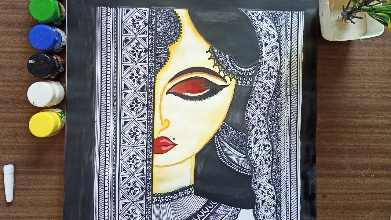 Very easy mandala painting/ for beginners/ mandal drawing / girl ...