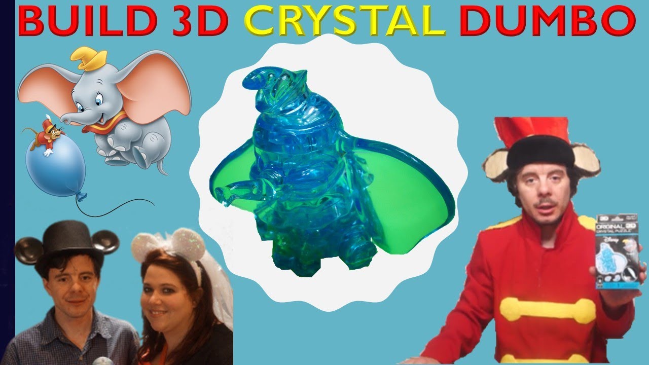 TIMOTHY MOUSE Builds 3D CRYSTAL DUMBO puzzle | Disney Hydrocephalus ...