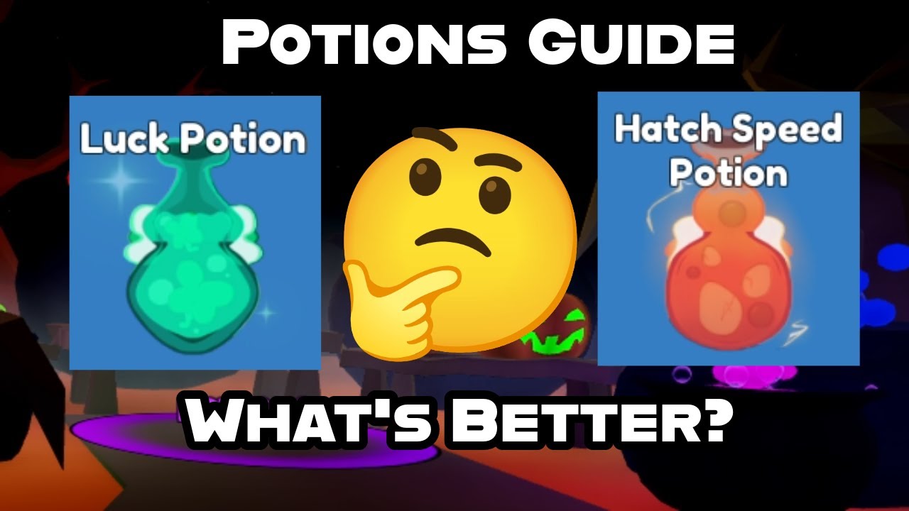🤔 LUCK POTION OR HATCH SPEED? POTIONS GUIDE | ROBLOX BUBBLEGUM MAYHEM - YouTube
