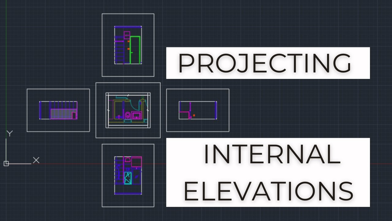 Projecting Internal Elevations - AutoCAD for Beginners - YouTube
