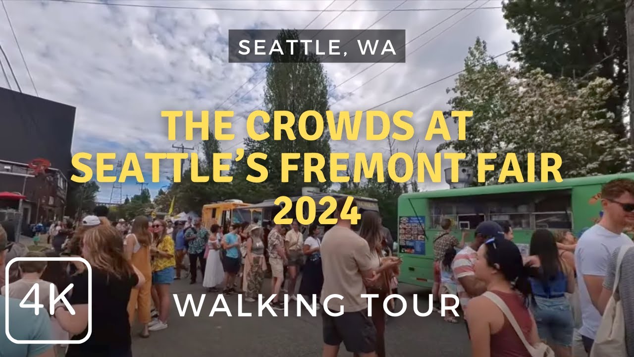 The 2024 Fremont Fair in Seattle was Packed | 4K Walk in Seattle, WA ...