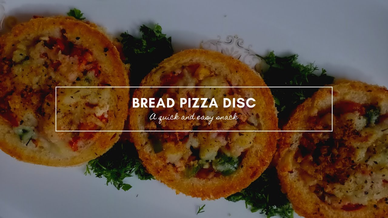 Cheesy Veg Pizza Disc Recipe | Homemade Baked Bread Appetizer - YouTube