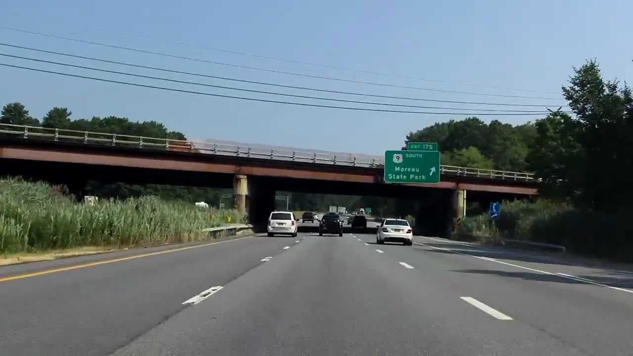 Adirondack Northway (Interstate 87 Exits 16 to 17) northbound - YouTube