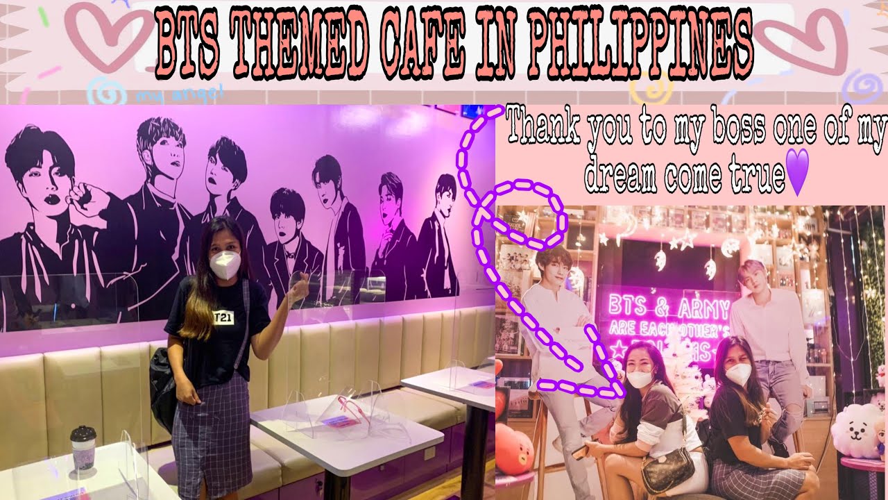 BTS THEMED CAFE IN PHILIPPINES|PURPLE 7 CAFE - YouTube