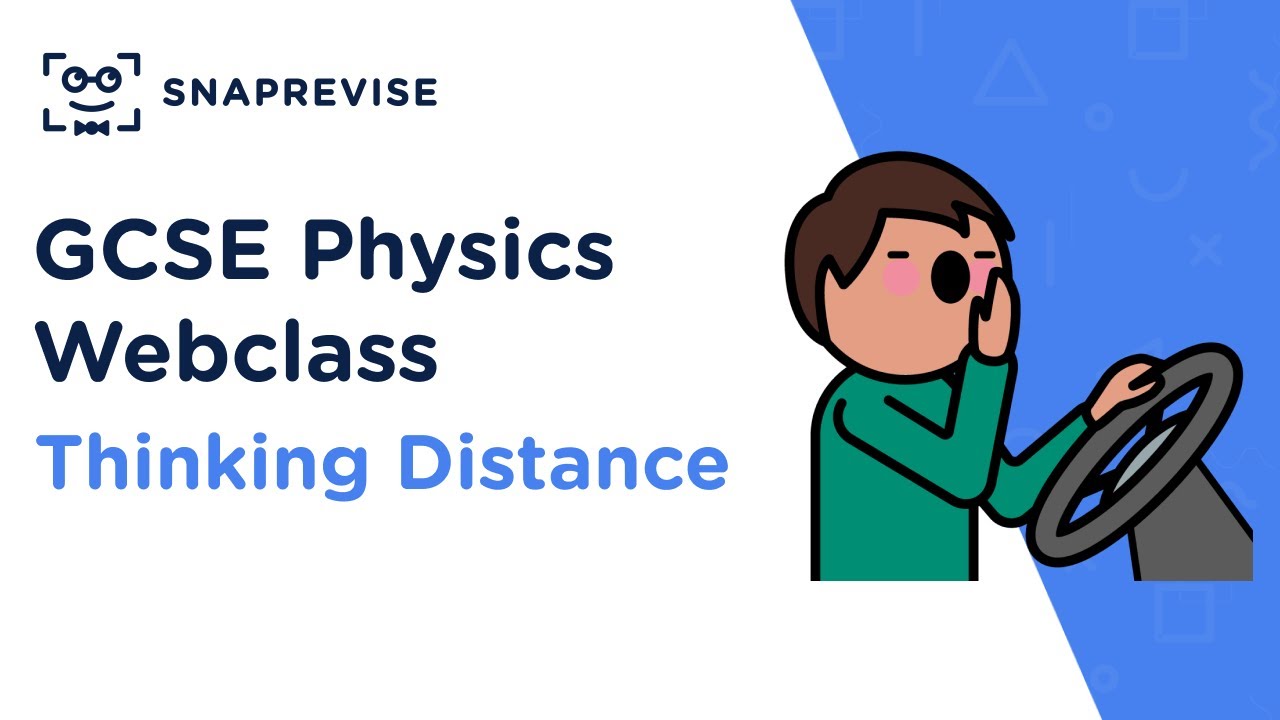 GCSE Physics: Thinking Distance | Revision Webclass - YouTube