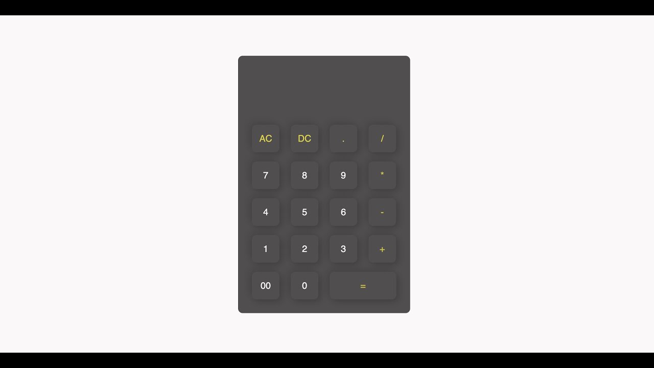 How To Code A Simple Calculator Using HTML And CSS YouTube how-to-code-a-simple-calculator-using-html-and-css-youtube