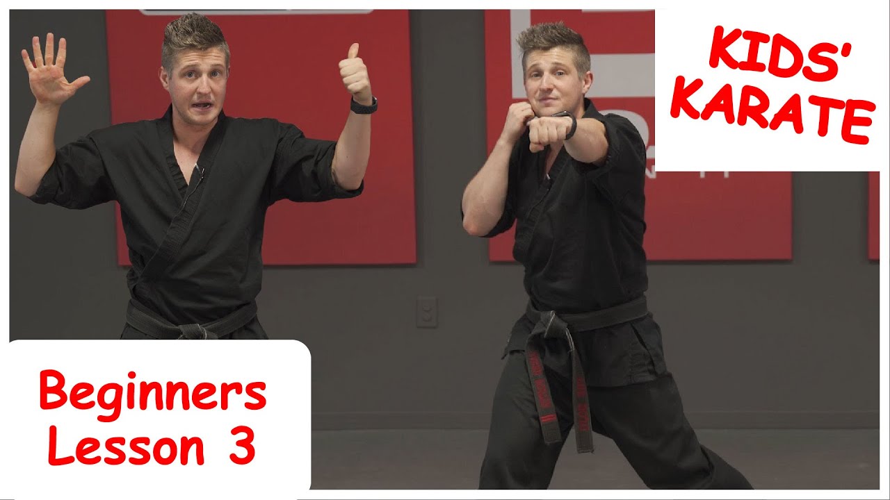 How To Learn Karate At Home For Kids With The Dojo - LESSON 3 - YouTube