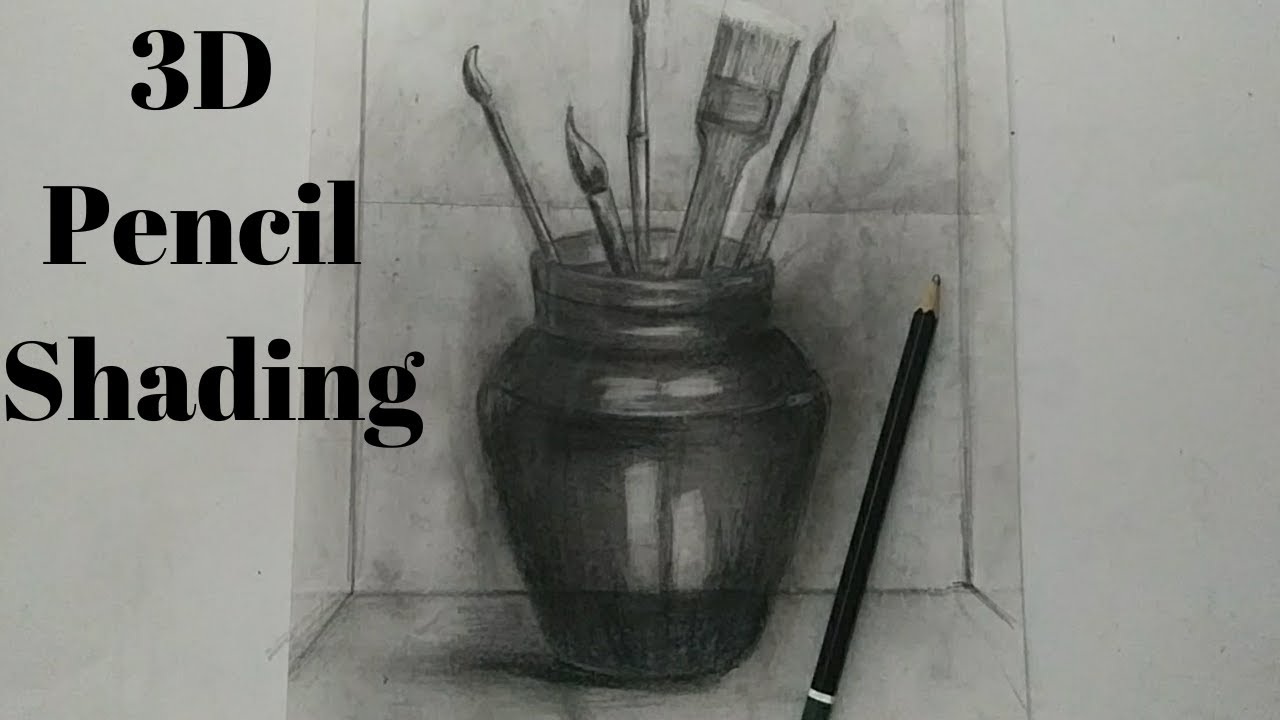 3D Still Life Drawing || Tutorial || Pencil Shading Sketching Technique ...