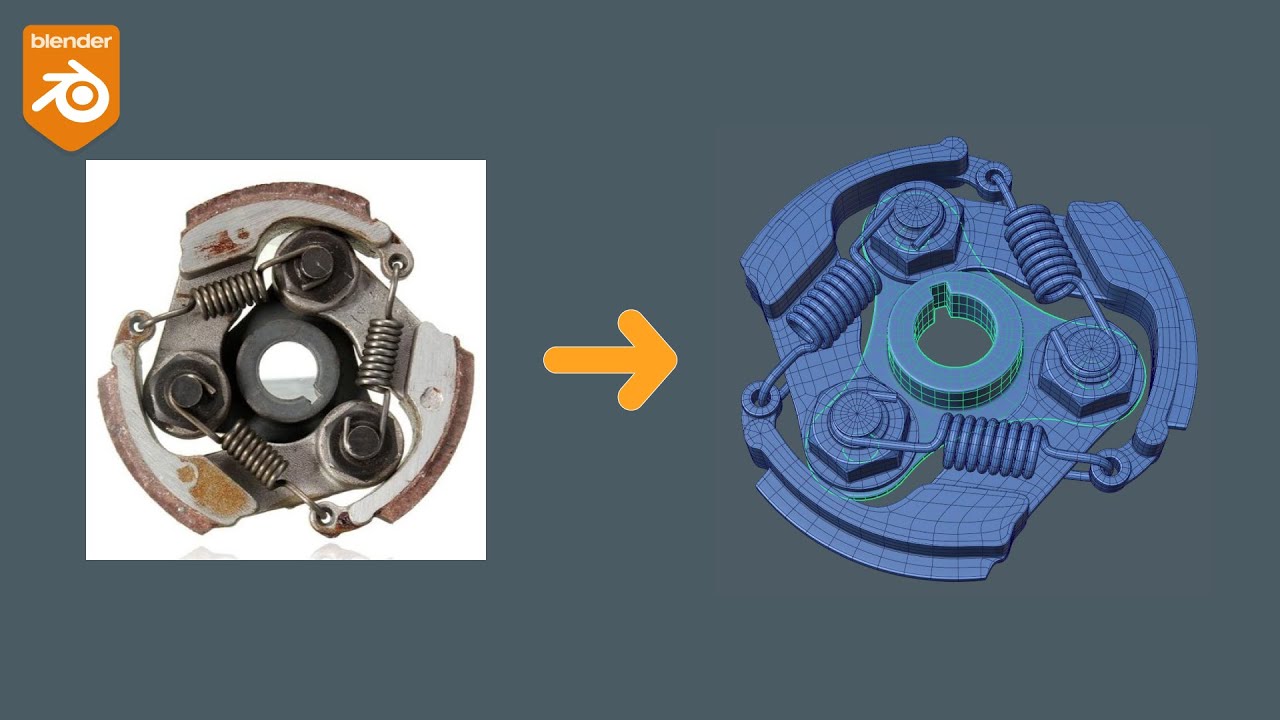 Model Centrifugal Clutch | Blender 4 0 - YouTube