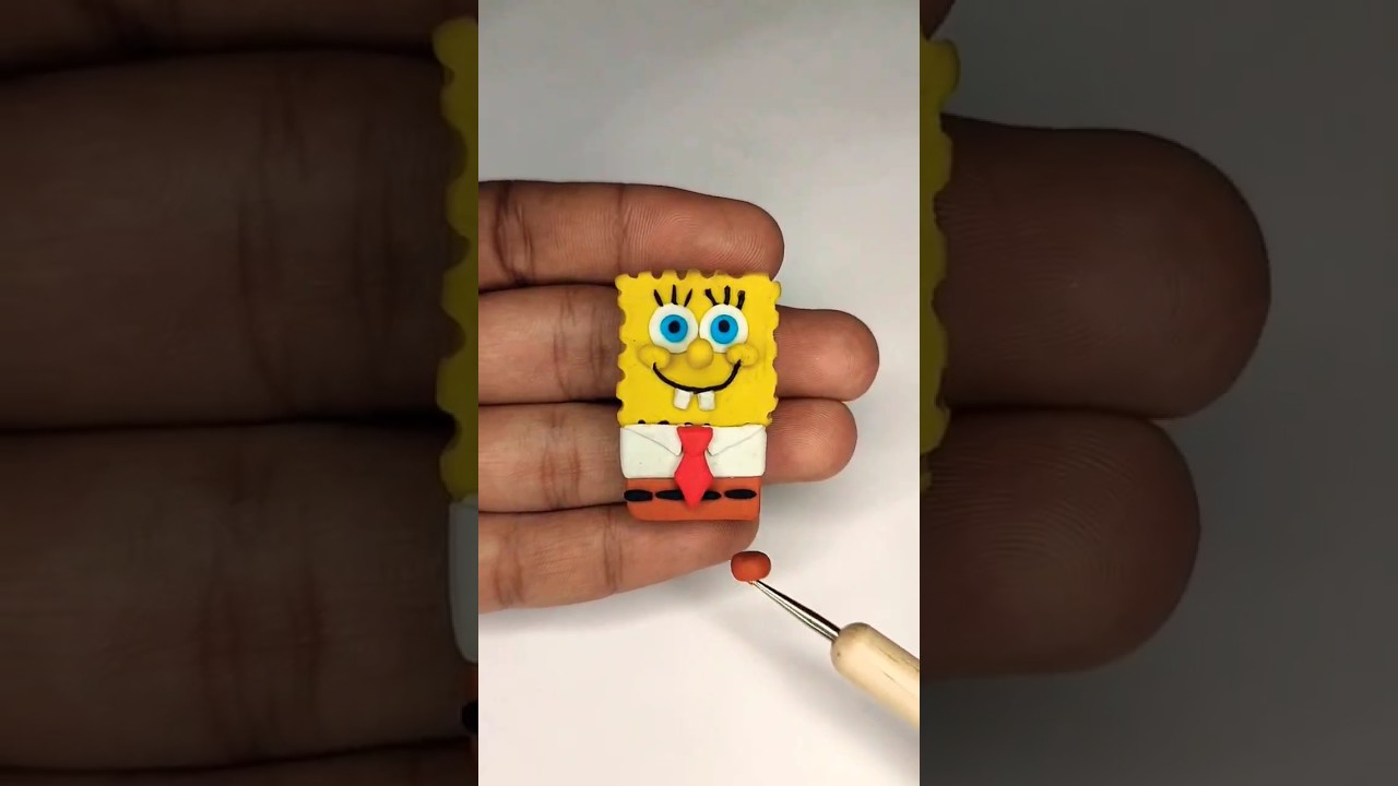 SpongeBob SquarePants out of clay - YouTube