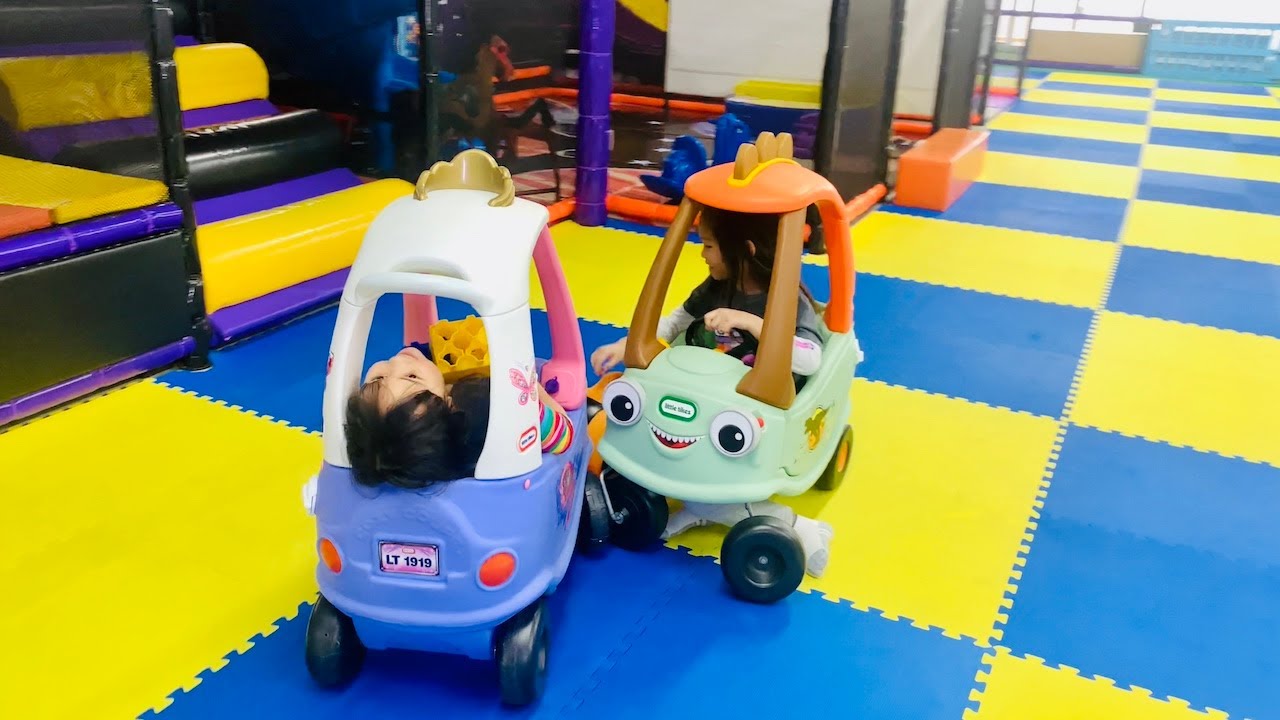Indoor Playground Adventures with Sam and Sofie | Play pretend - YouTube