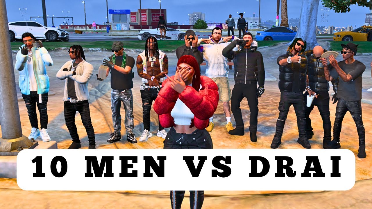 10 Men VS 1 Baddie: New Leaf GTA 5 RP - YouTube