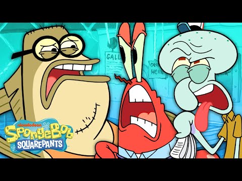 Mr. Krabs Yells at Bubble Bass 🗣 | Bubble Bass's Tab | SpongeBob