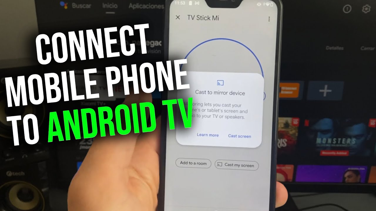 How to Connect Mobile Phone to Android TV - with Google home app ...