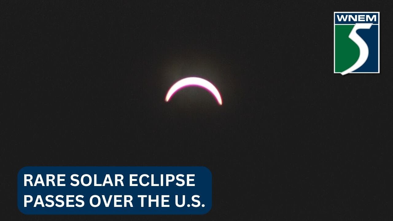 Rare solar eclipse passes over U.S. - YouTube