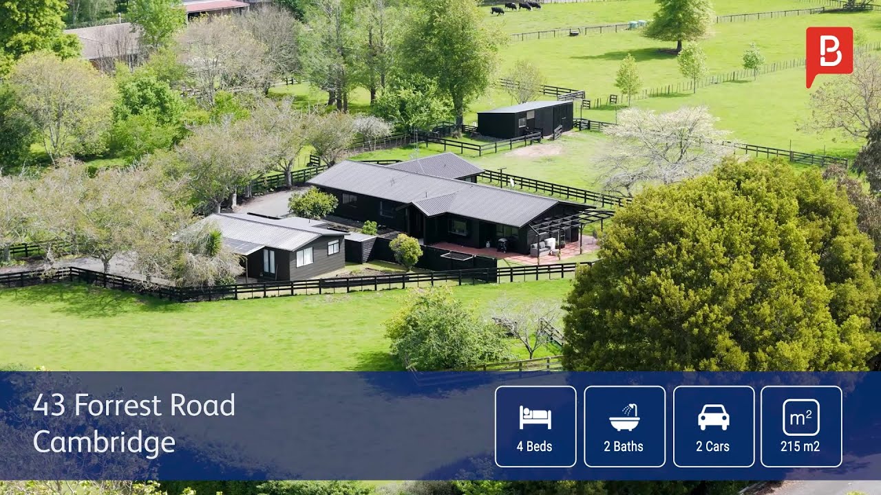 43 Forrest Road, Cambridge, Waipa, Waikato - YouTube