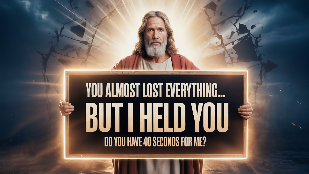 ️GOD SAYS: YOU ALMOST LOST EVERYTHING… BUT I HELD YOU | GOD SAVED YOU ...
