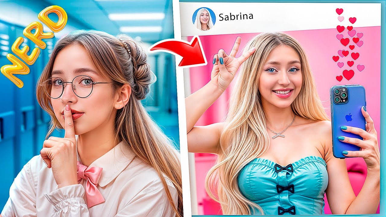Nerd And Popular Girl SWAP LIVES! - YouTube