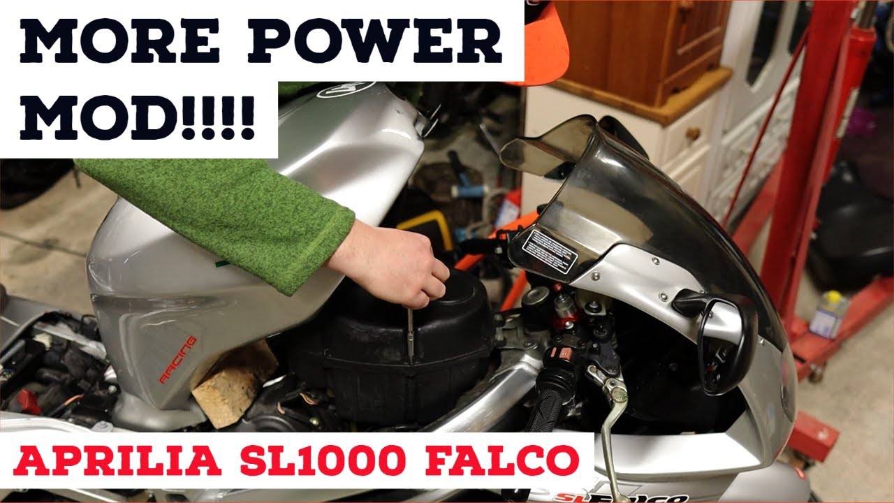 Aprilia SL1000 Power Mod and a Check Over - YouTube