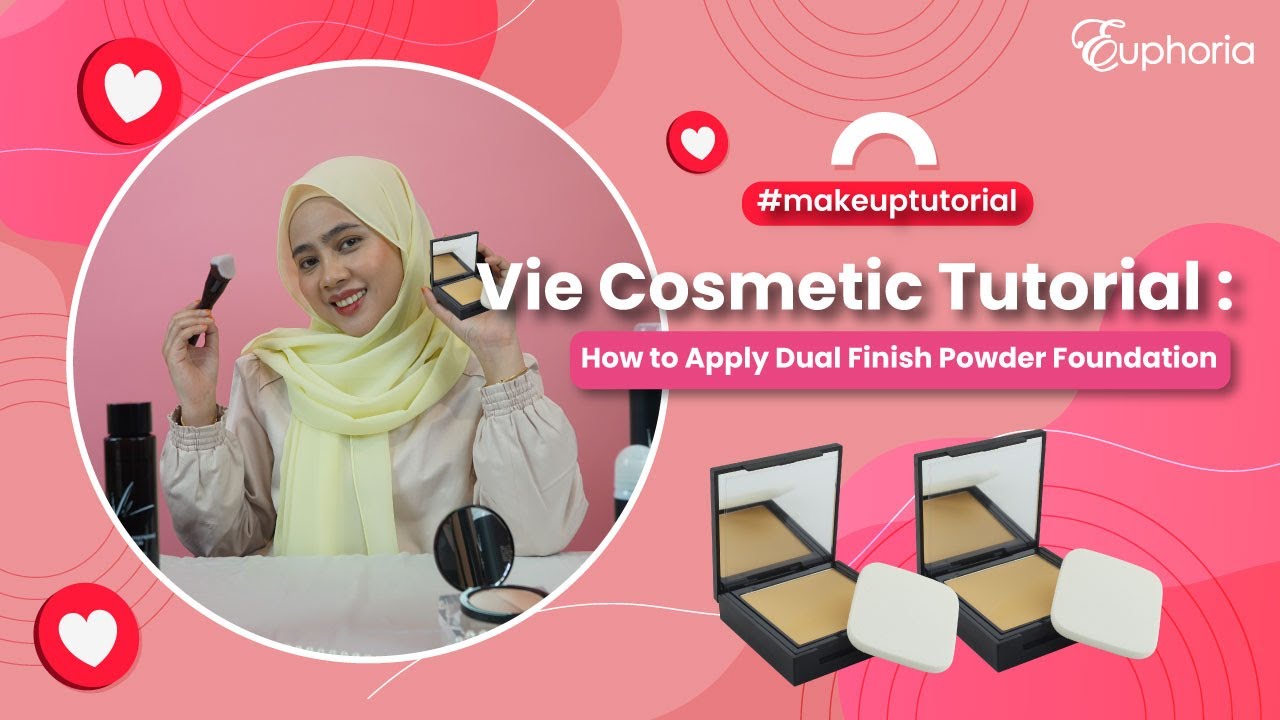 Vie Cosmetic Tutorial: How to apply Dual Finish powder Foundation # ...