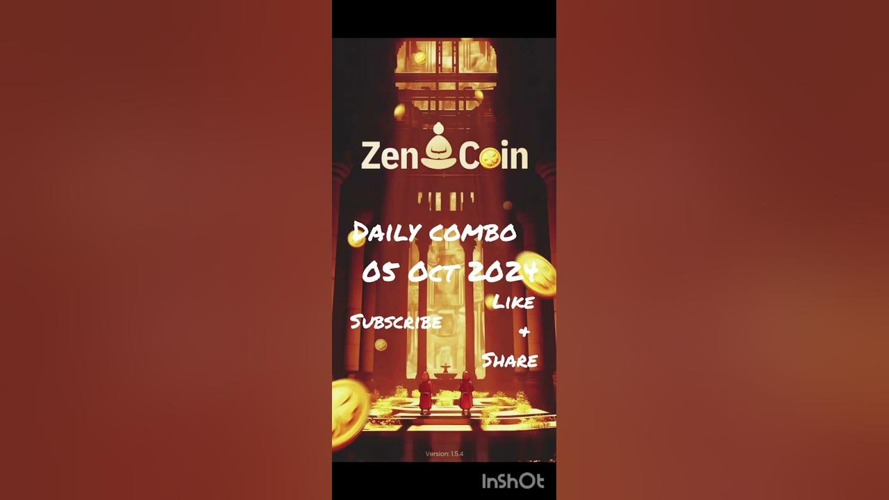 ZenCoin daily combo |Daily combo ZenCoin |05 Oct combo card | - YouTube