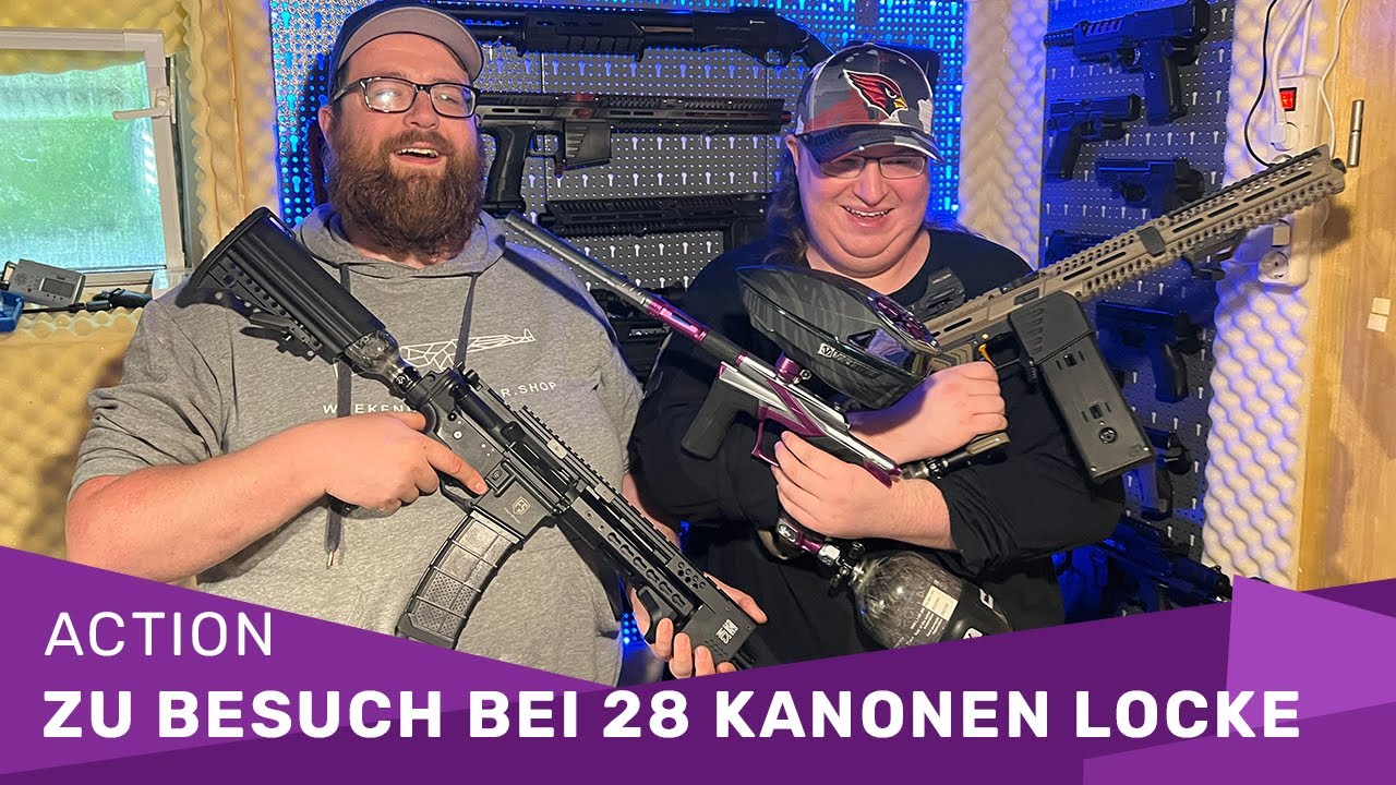 Besitzt Locke der Boss die größte Paintball Waffenkammer Deutschland ...