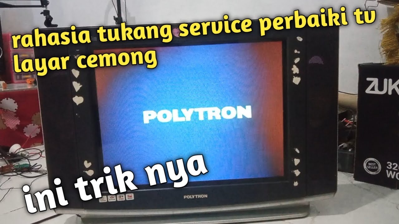 CARA SERVICE TV TABUNG LAYAR MERAH,PELANGI !! pasti bisa lakukan ...