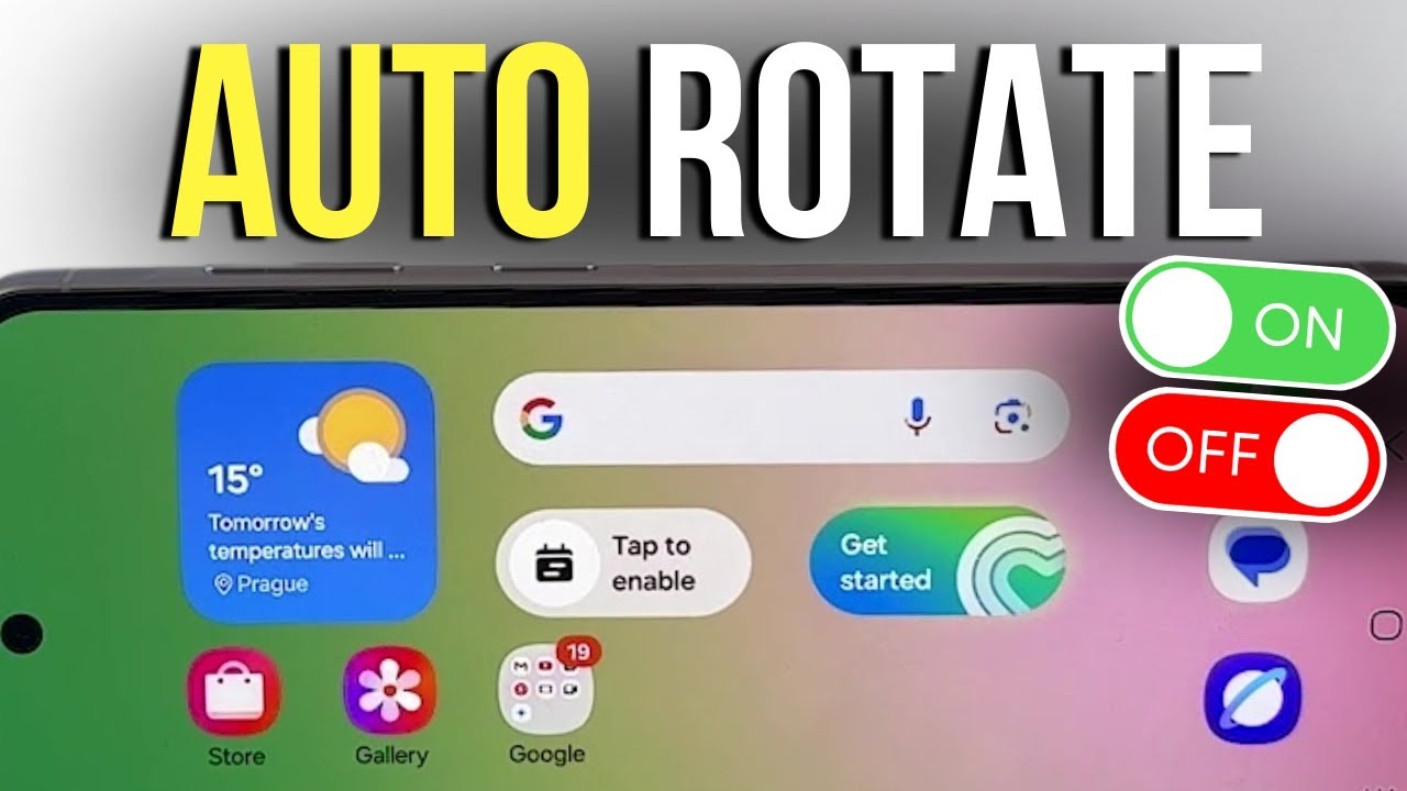 How to Turn On and Off Screen Auto Rotate on Samsung Galaxy A56 - YouTube