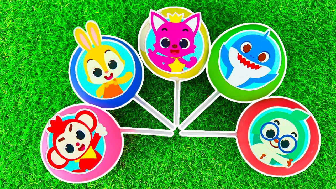 Some Lot's of BIG Candy Bar lollipops | Rainbow Ballon Hogi Poki Yummy ...