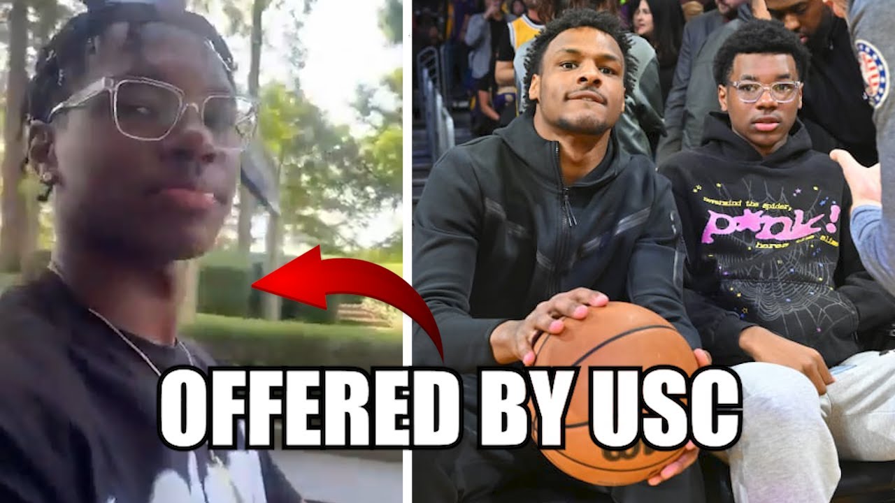 Bronny Brother Bryce James Offered Scholarship By USC Trojans!! - YouTube