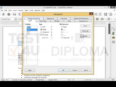 Delete the tab stops and the tab characters from the first 3 lines of ...