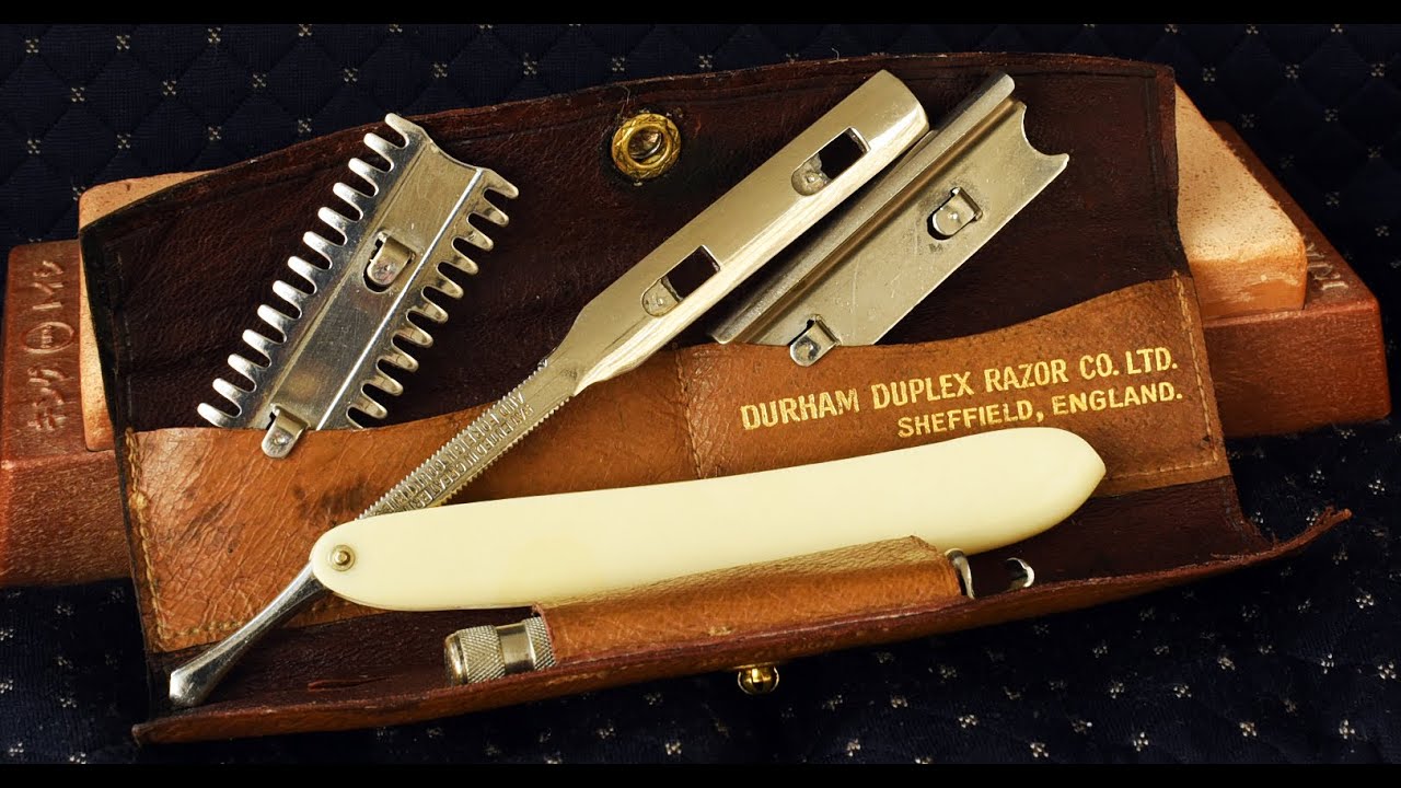 Durham Duplex with both attachments for safety and #straightrazor. # ...