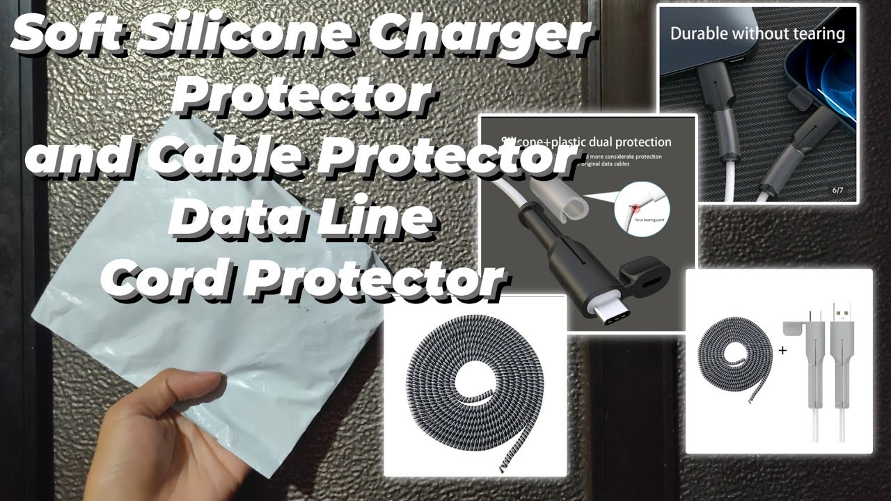 Soft Silicone Charger Protector and Cable Protector Data Line Cord ...