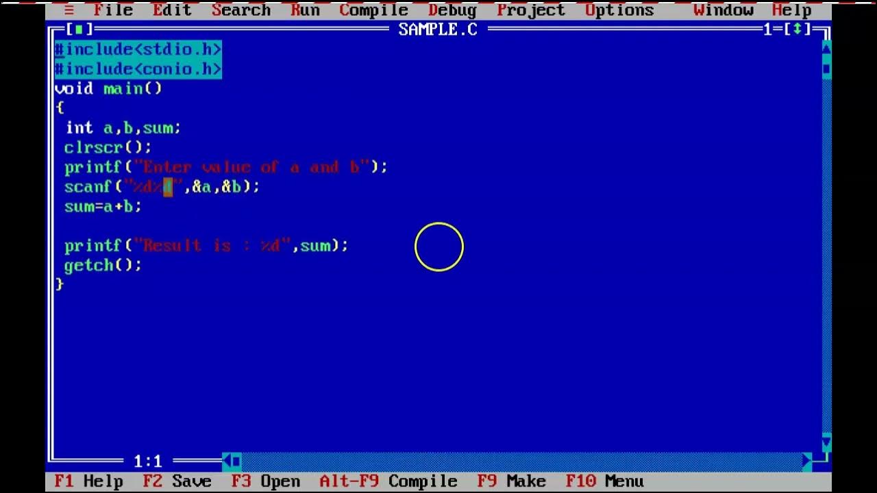 Basic Program in C language - YouTube